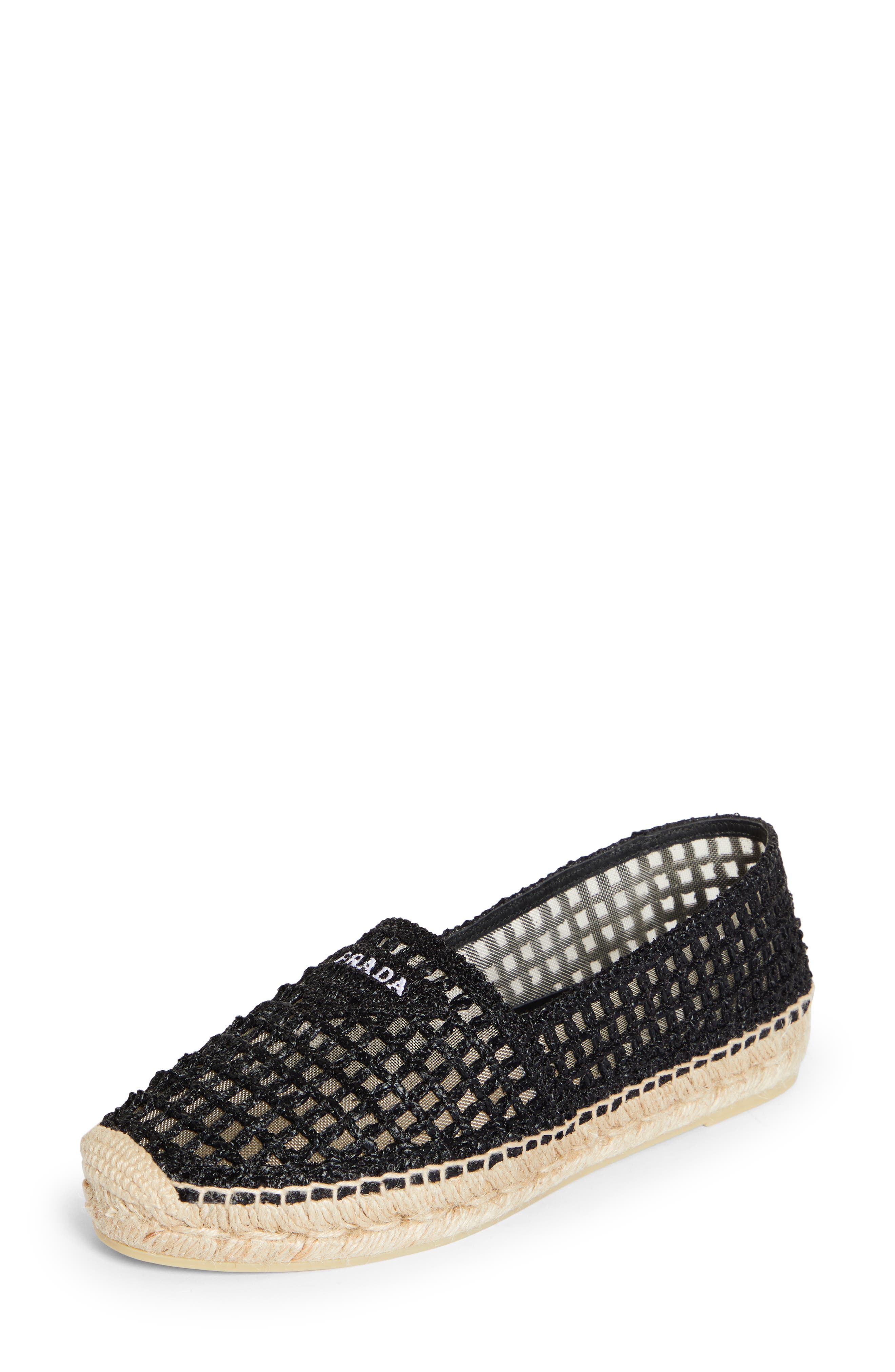 Prada Raffia Espadrille Flat (Women) | Nordstrom