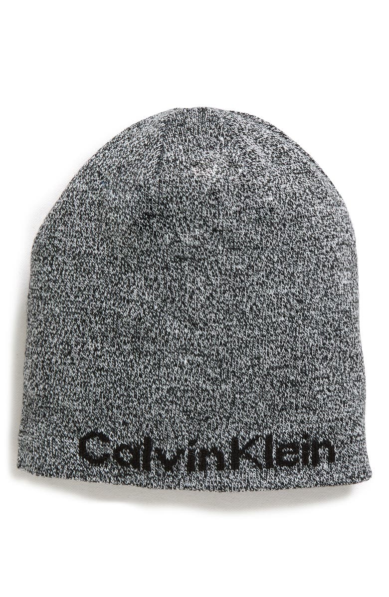 Calvin Klein Small Logo Reversible Beanie | Nordstromrack