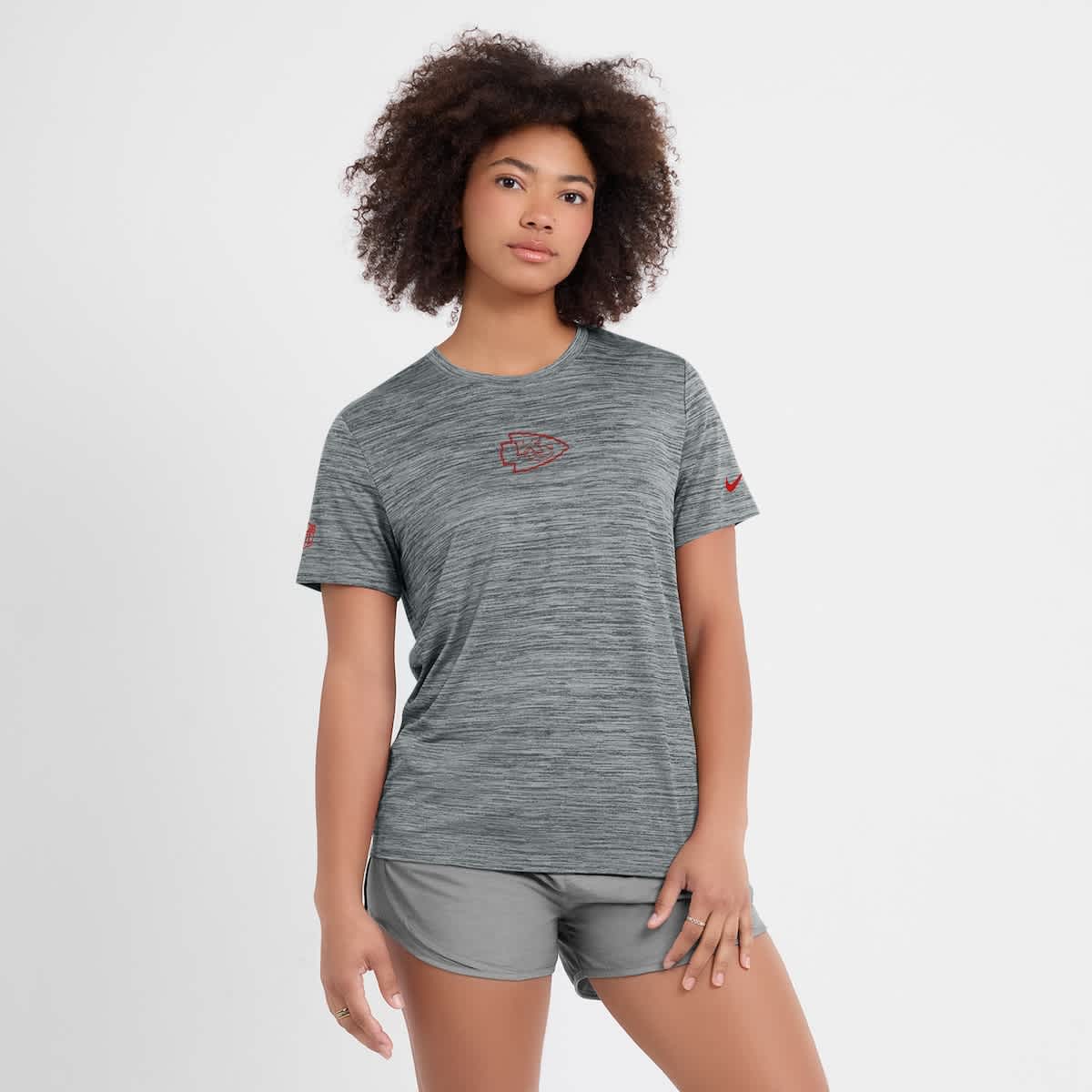 Nike Women's Nike Gray Kansas City Chiefs Sideline Velocity Performance ...