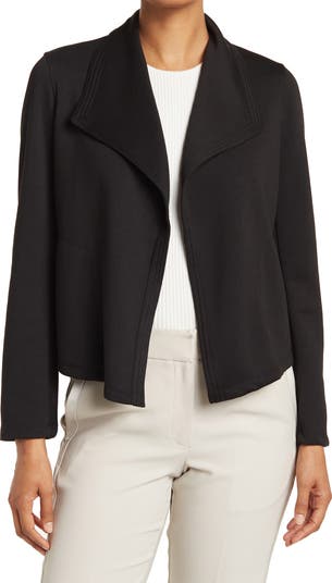 MAX STUDIO Scuba Short Drape Jacket | Nordstromrack