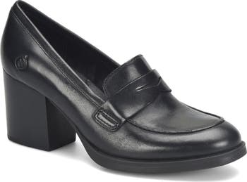 Børn Holliston Block Heel Penny Loafer (Women) | Nordstrom