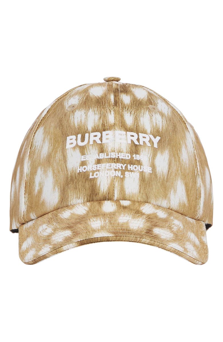 Burberry Deer Print Embroidered Horseferry Logo Baseball Cap | Nordstrom