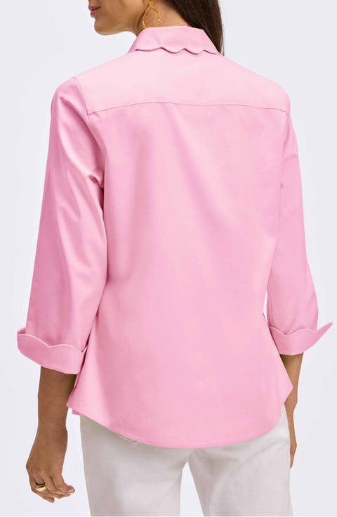 Women's Pink Button Up Tops | Nordstrom