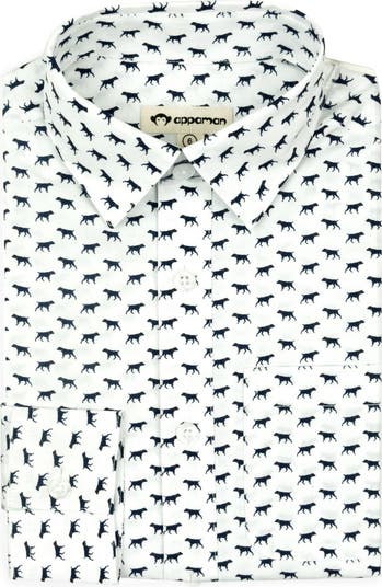 Appaman Kids' Dog Print Cotton Button-Up Shirt | Nordstromrack